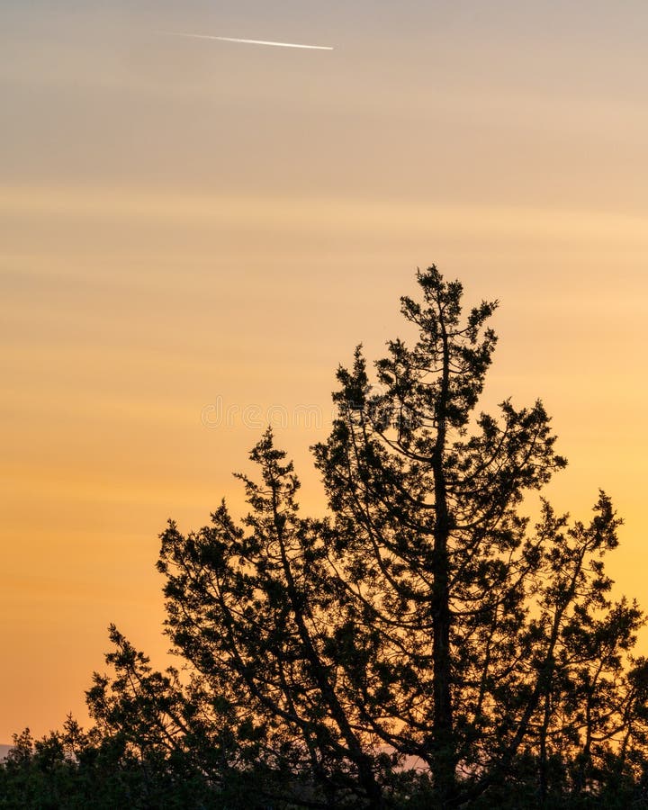 The Sun Sets Over the Cascades in Bend Central Oregon Stock Photo ...