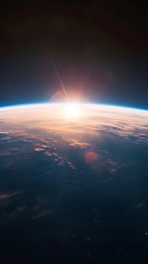 Sun Sets Over Earth from Space, a Spectacular Astronomical View of Our ...