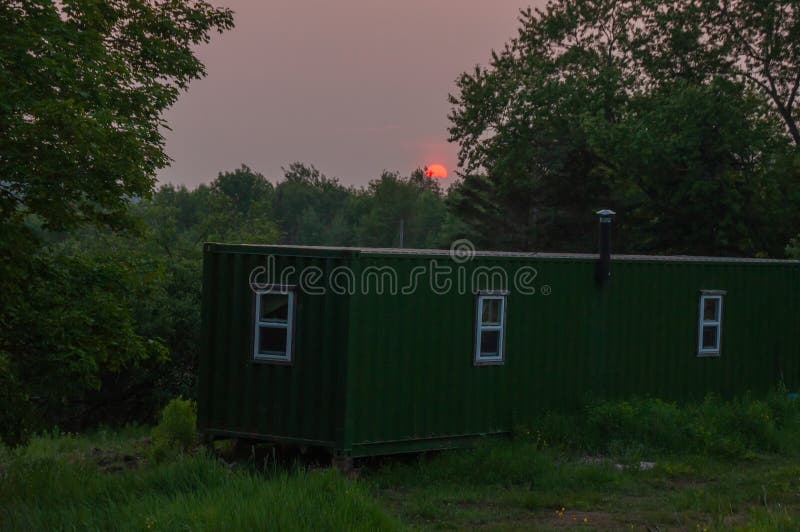 Green Shipping Container Stripe Pattern Stock Image - Image of textured ...