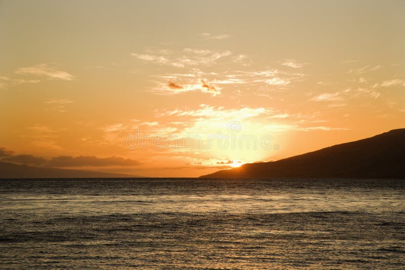 Oahu sunset stock image. Image of adventure, gorgeous - 3434363