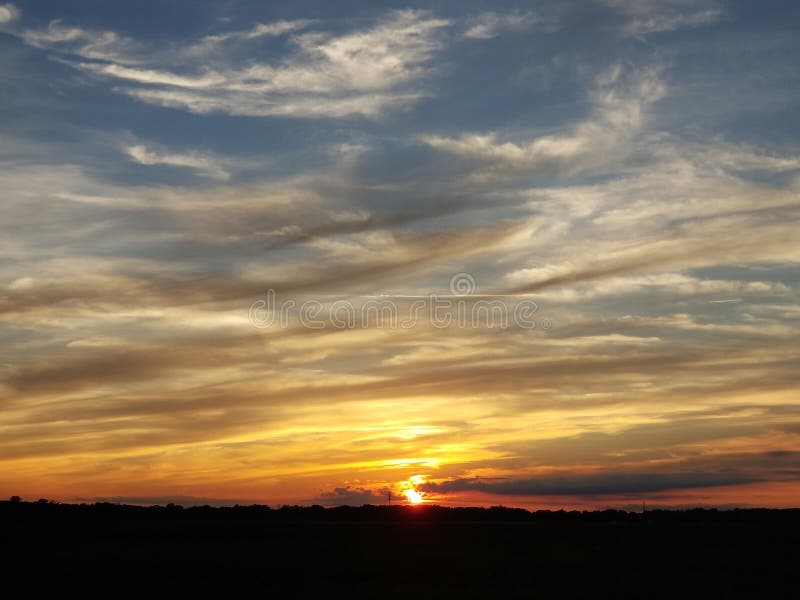 Sun Setting in the Distance Stock Photo - Image of distance, illuminate ...