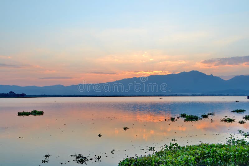 Sun setting down stock photo. Image of sunrise, orange - 50210866