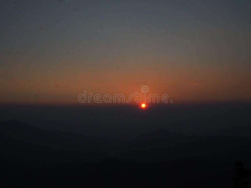 Sun Setting Down in the Evening Times. Stock Image - Image of dawn ...