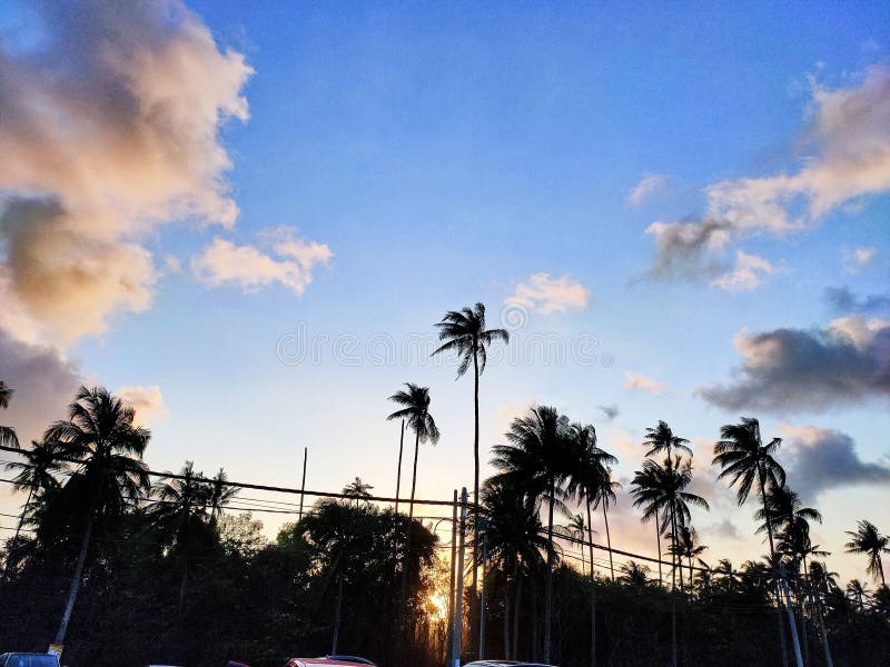 The Sun is Setting, the Earth is Getting Darker Stock Image - Image of ...