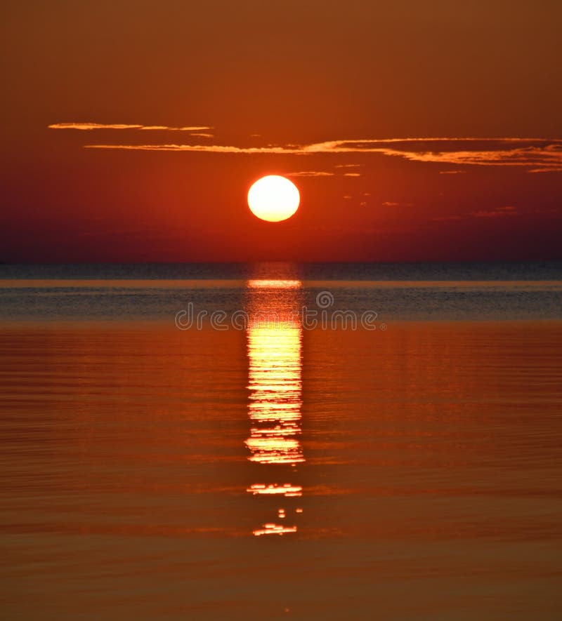 The Sun is Setting and Evening is Falling As Hope Rises Stock Photo ...