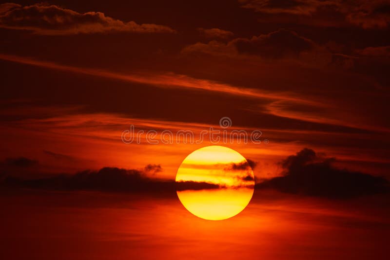 Sun Setting, Excellent Backdrop Stock Photo - Image of nature ...