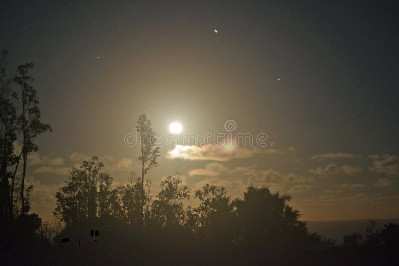 Sun Setting on the Full Moon Stock Photo - Image of moon, nature: 162241340