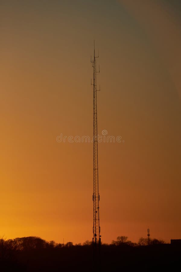 Bright Sun Going Down in the City Stock Photo - Image of business ...