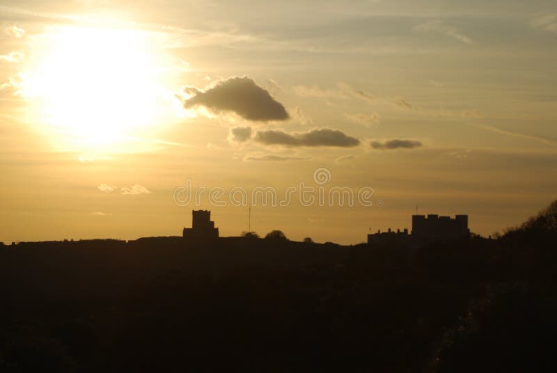 Kent Sunset stock photo. Image of castle, kent, fort - 102478020