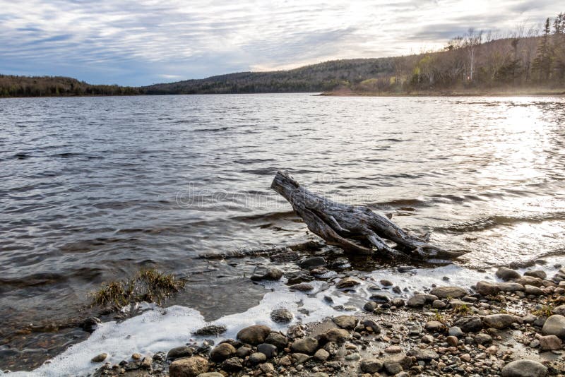 Sun Setting Over the Pond. Barachois Pond Provincial Park Newfoundland ...