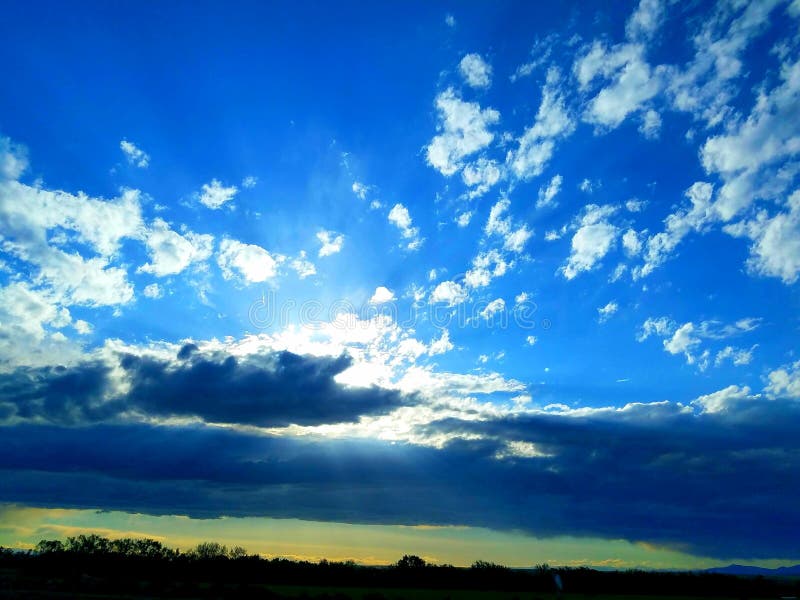 The sun setting sky stock image. Image of setting, moving - 92571615