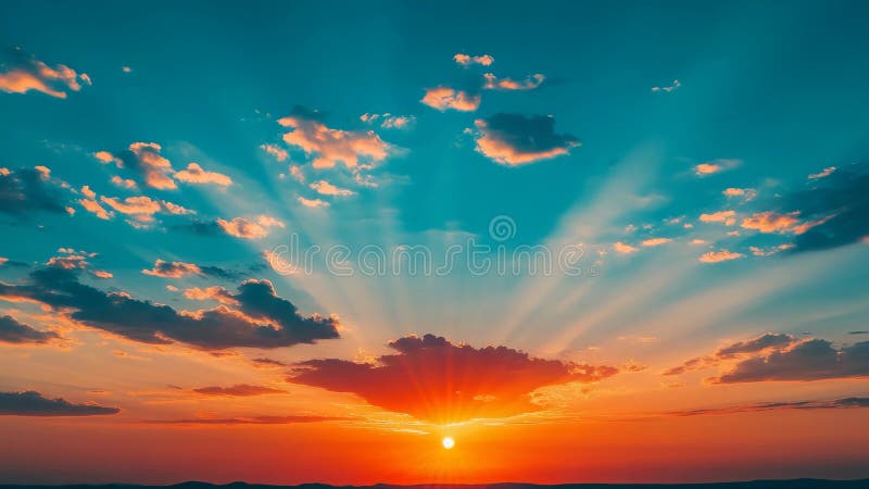The Sun is Setting and the Sky is Filled with Clouds Stock Footage ...