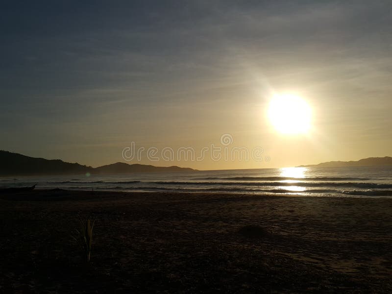 Sun is setting stock photo. Image of sunset, setting - 104851362