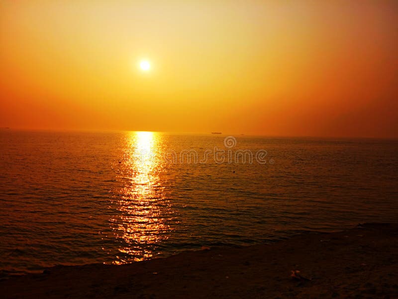 Sun setting time in water stock image. Image of scenerio - 166967467