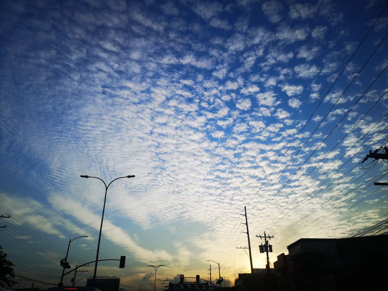 Feathered Sunset stock image. Image of clouds, west - 129535269