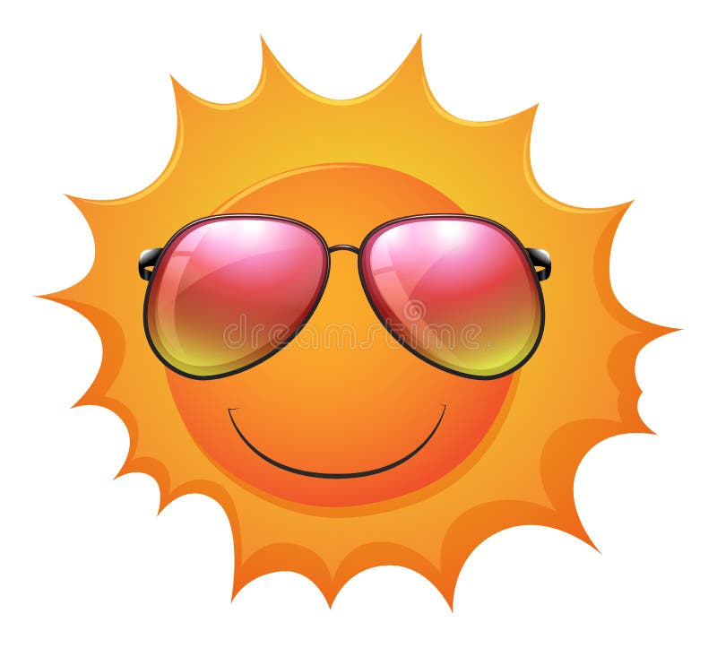 Cartoon Sun With Shades