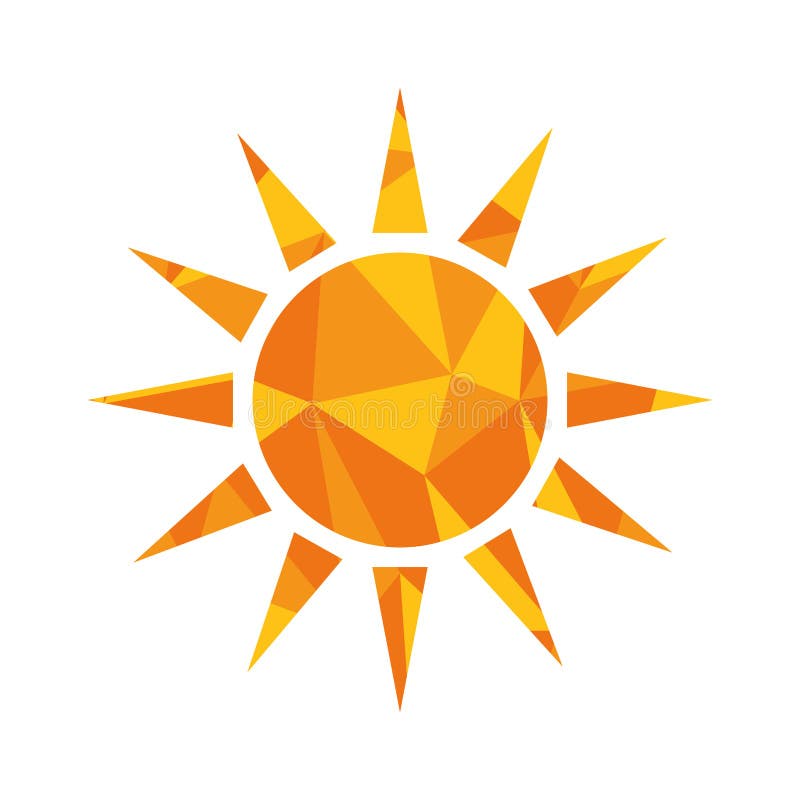 Sun shape icon stock illustration. Illustration of decorative - 82598745