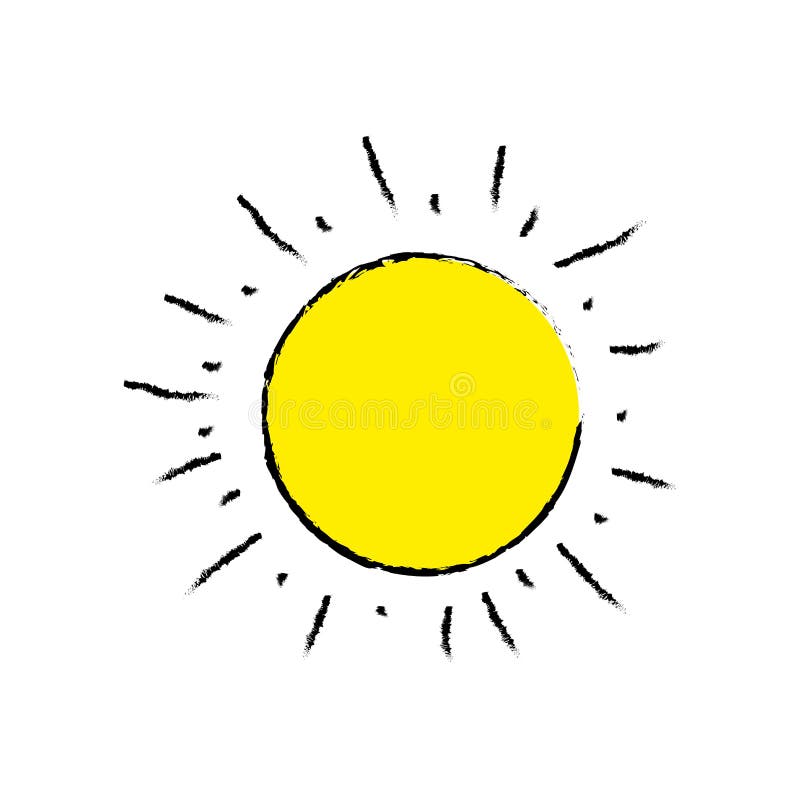 Sun shape icon stock illustration. Illustration of design - 89039439