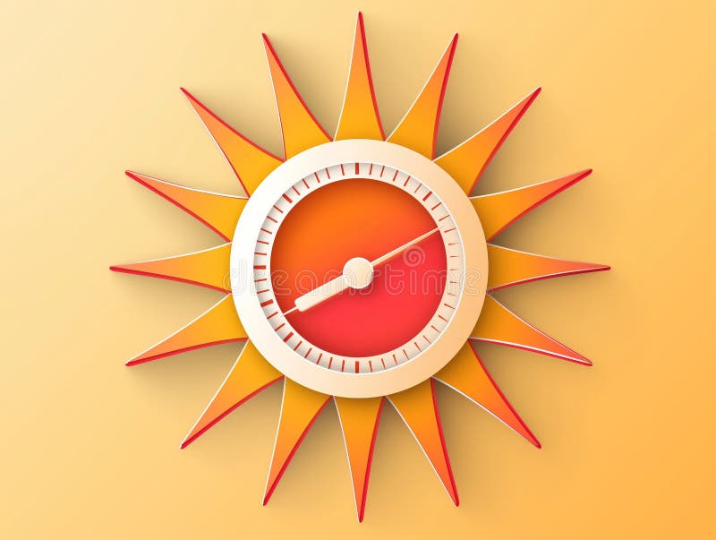 Sun Face Clock Without Hands