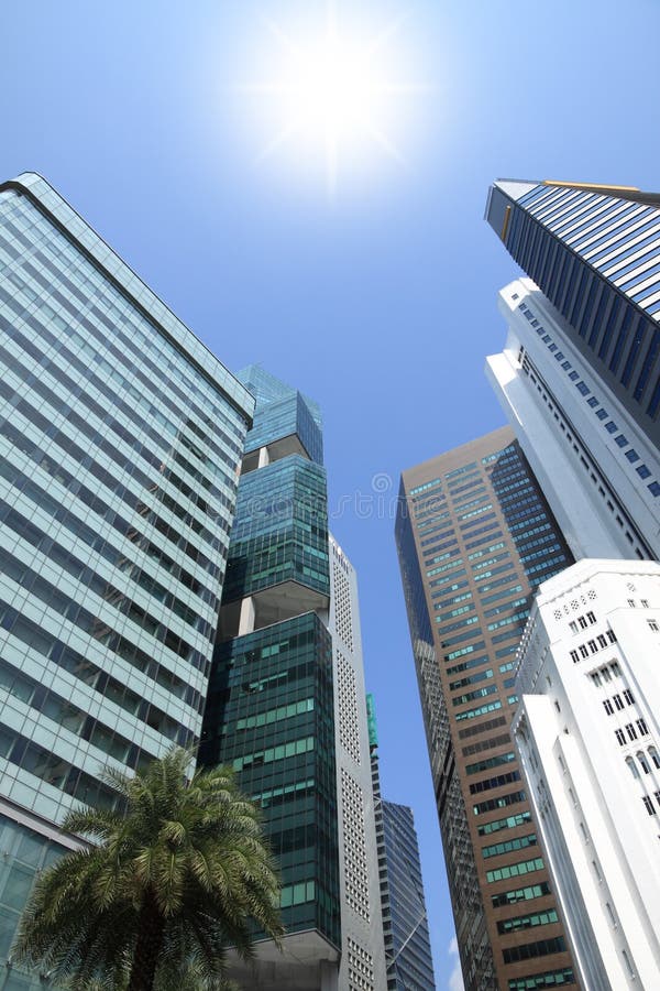 Sun shine above building stock image. Image of office - 22382813