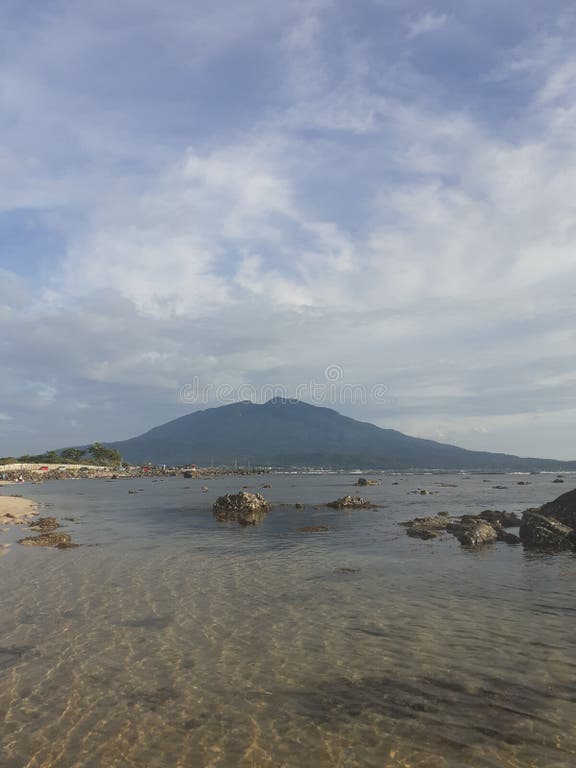 Sun shine in the beach stock photo. Image of wave, reflection - 238721114
