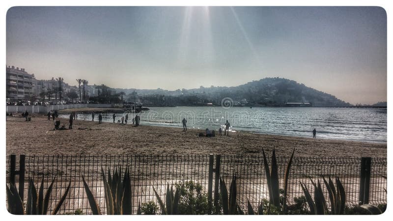 Sun Shine on Beach editorial image. Image of life, beach - 166416085