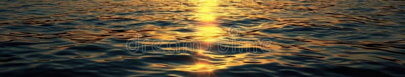 Bright Sun Over Water stock illustration. Illustration of landscape ...