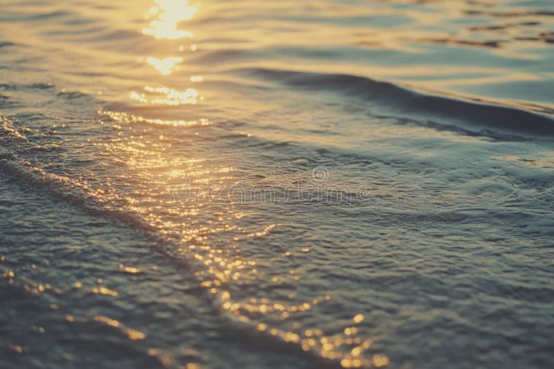 The Sun Shines Brightly on the Waters Surface, Creating a Perfect ...