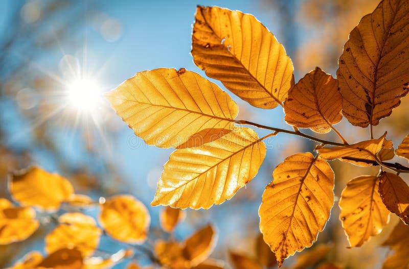 Sun Shines through Leaves of Tree Stock Photo - Image of growth, flora ...