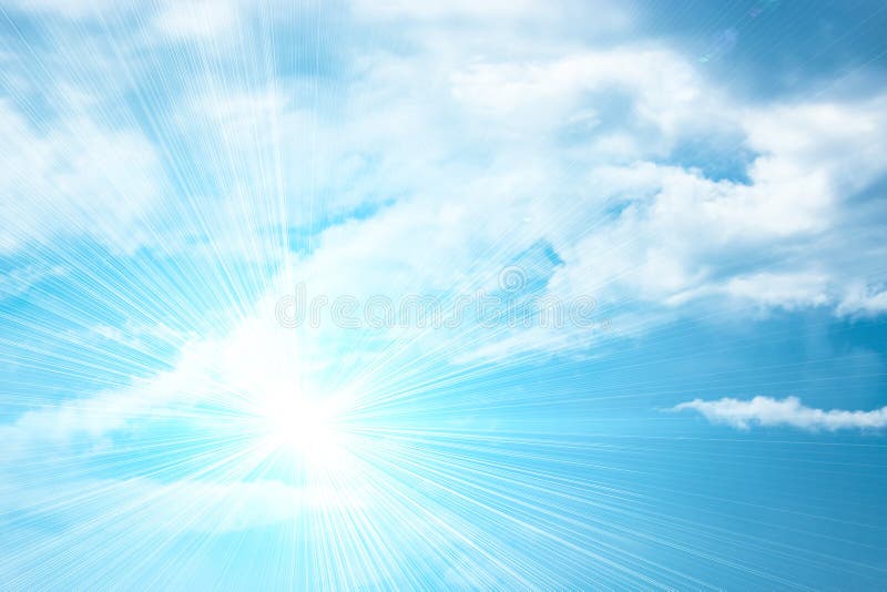 The Sun Shines, Looking Far Out of Sight. Stock Image - Image of sunset ...