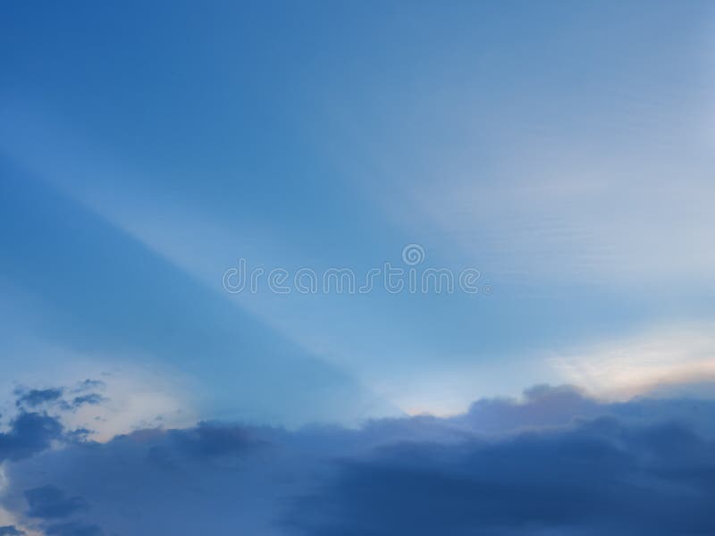 Sun Shines through the Rain Clouds Stock Photo - Image of climate ...
