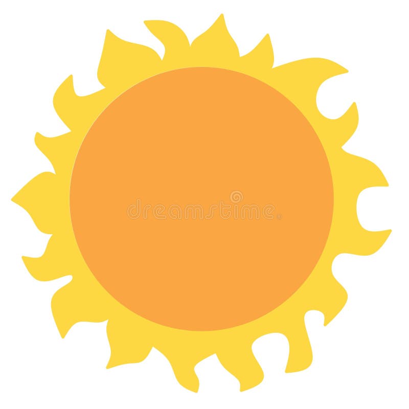 Sun Shines with Rays Icon. Suitable for Weather Design Stock Vector ...
