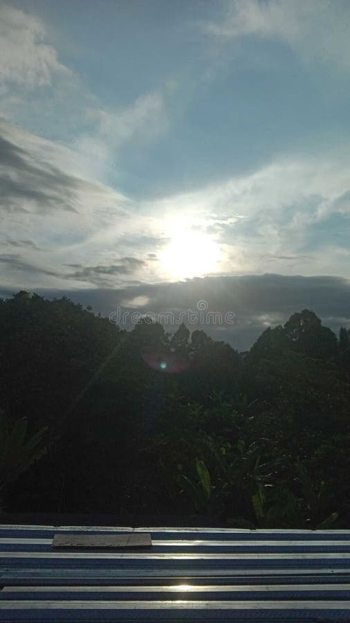 The Sun Shines on a Sunny Morning Stock Photo - Image of sunny, view ...