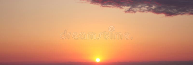 Sun Shining on Beautiful Cloudy Sky at Sunset, Banner Design Stock ...