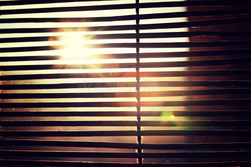 Sun Shining through the Blinds Stock Image - Image of blinds ...