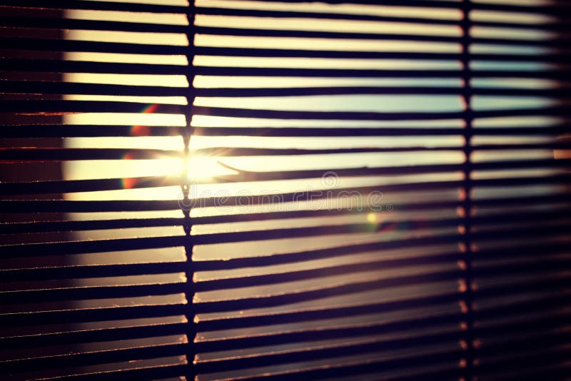 Sun Shining through the Blinds Stock Photo - Image of curtain, blinds ...