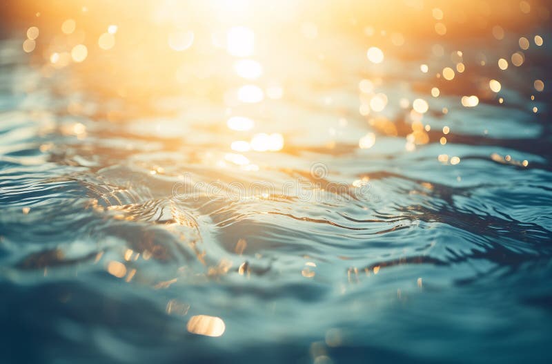 Sun Shining Brightly Over Water Stock Photo - Image of glow, shimmer ...