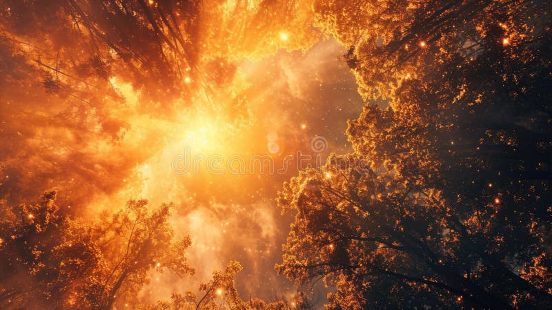 Sun Shining Brightly through Trees. Perfect for Nature and Outdoor ...