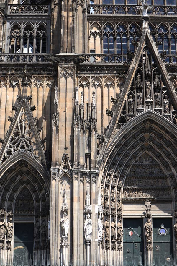 Details of the Cologne Cathedral. Stock Image - Image of symmetry ...