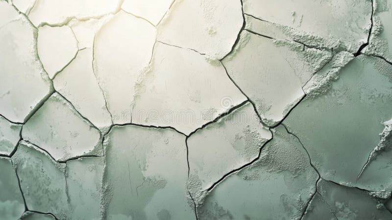 Sun Shining Down on Cracked and Dried Earth, Creating a Network of ...