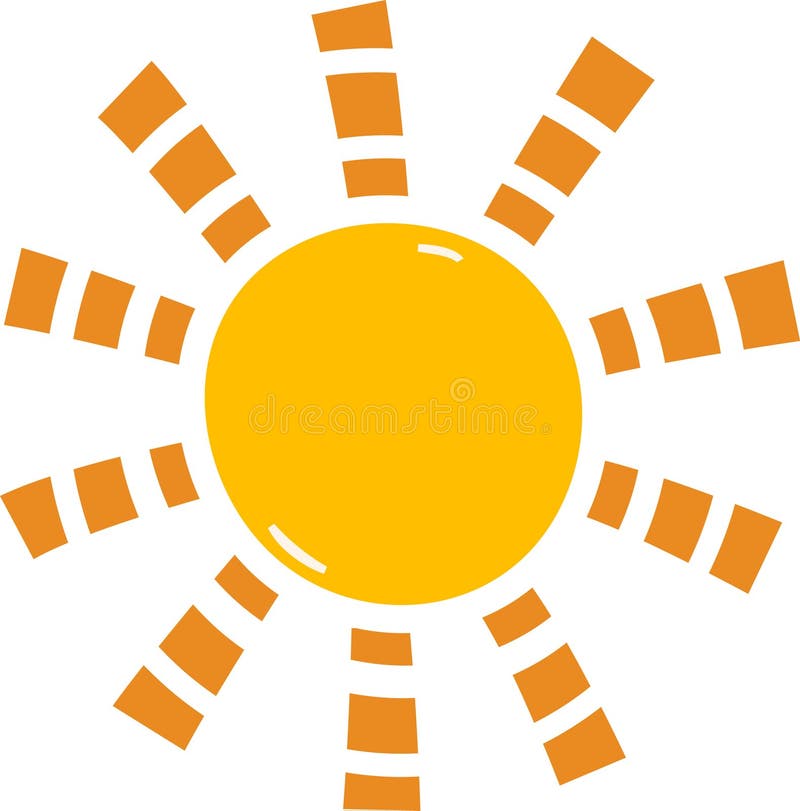 Sun Shining Hand Drawn stock vector. Illustration of retro - 318905469