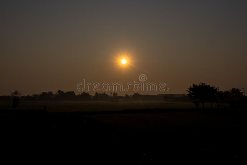 Sun Shining Above the Building Stock Image - Image of shadow, beam ...