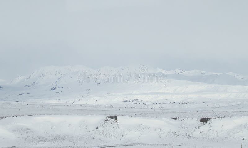 Sun Shining on Mountains on Denali Highway Stock Photo - Image of north ...