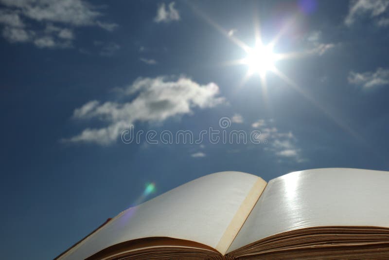 Sun Shining On Open Book Stock Images - Image: 14746694