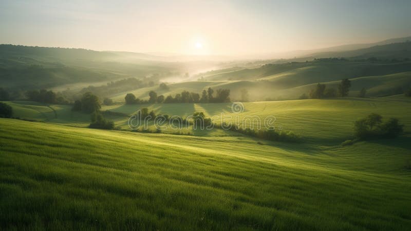 Sun Shining Over Field Stock Illustrations – 842 Sun Shining Over Field ...