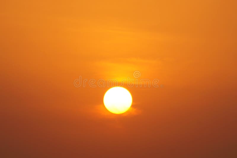 Pure sun in the sunset sky stock image. Image of climate - 133680549
