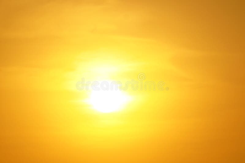 Pure sun in the sunset sky stock image. Image of climate - 133680549
