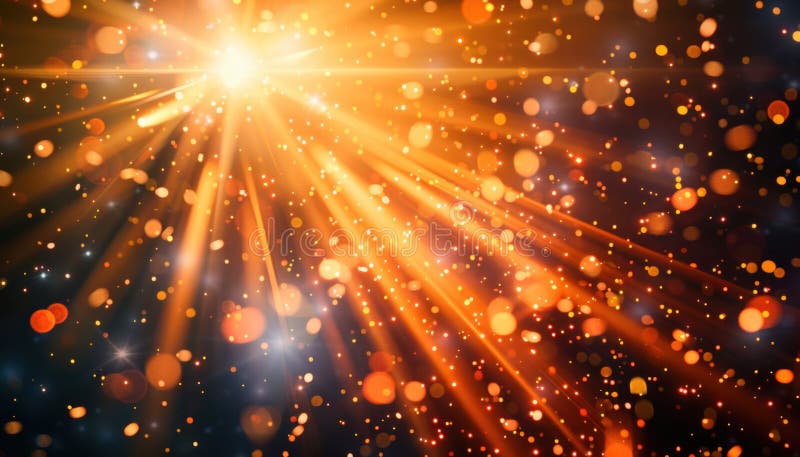 The Sun is Shining through the Stars in the Night Sky, Creating a ...