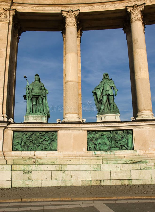 Sun Shining Statues Millenium Monument Stock Photos - Free & Royalty ...