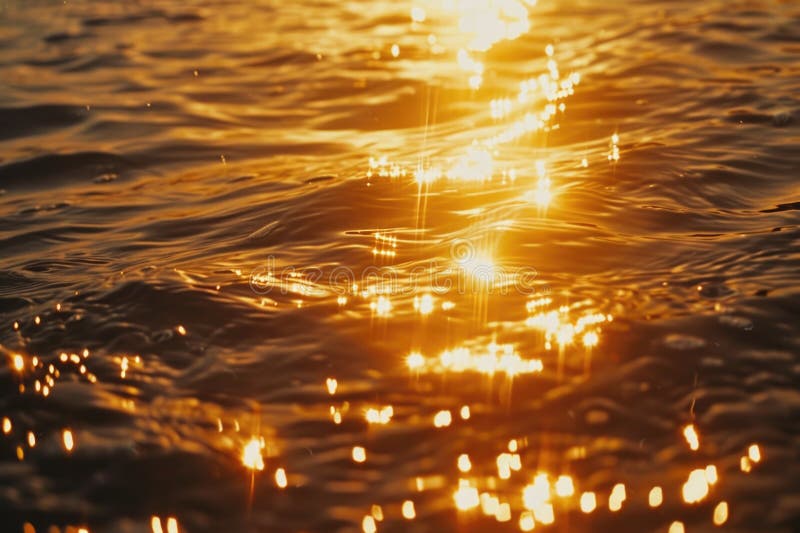 Sun Shining on Water Surface, Ideal for Nature Concepts Stock Image ...
